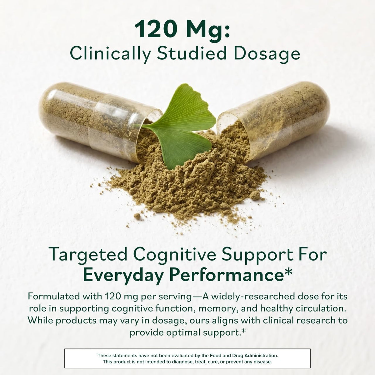 120 mg ginkgo biloba for mental clarity
