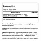 120 mg ginkgo biloba health supplement