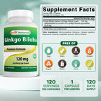 120 mg ginkgo biloba supplement