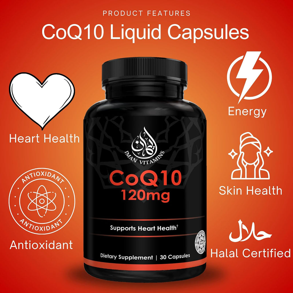 120 mg Halal CoQ10 heart health support