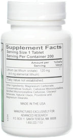 120 mg Lithium Orotate for mood support