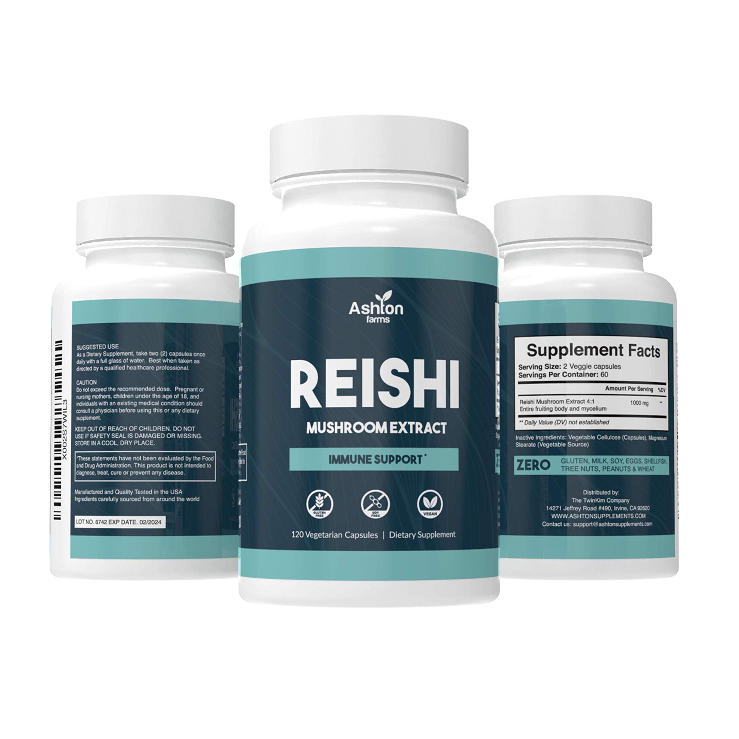 120 pills of reishi mushroom goodness