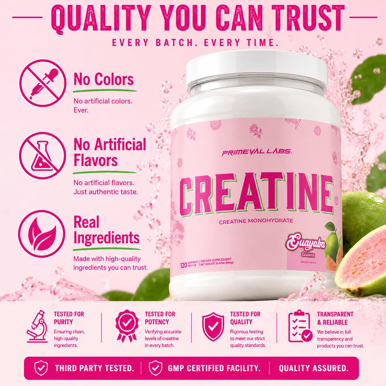 120 servings of creatine supplement