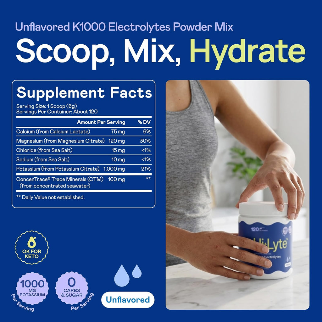 120 servings of electrolyte powder