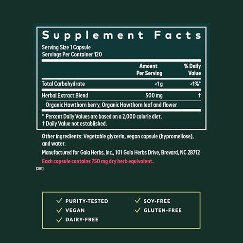 120 servings of hawthorn extract