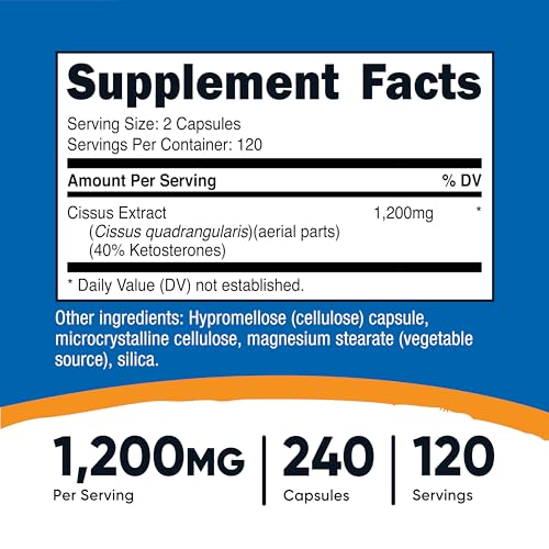 120 servings of Nutricost health support