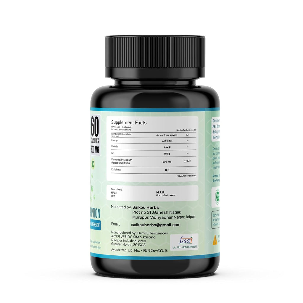120 servings of potassium citrate capsules