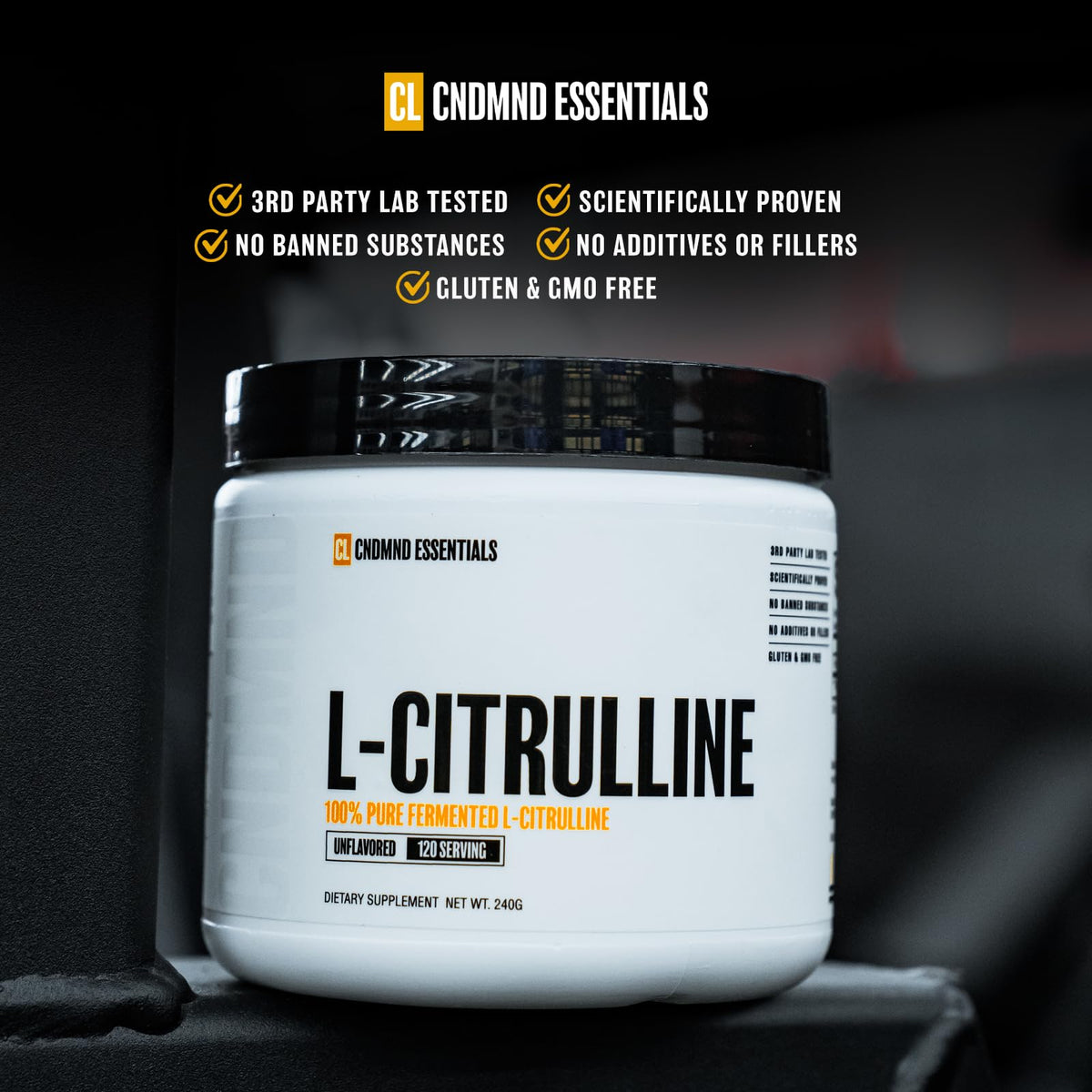 120 servings of pure L-Citrulline