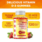 120 servings of Vitamin D3 gummies