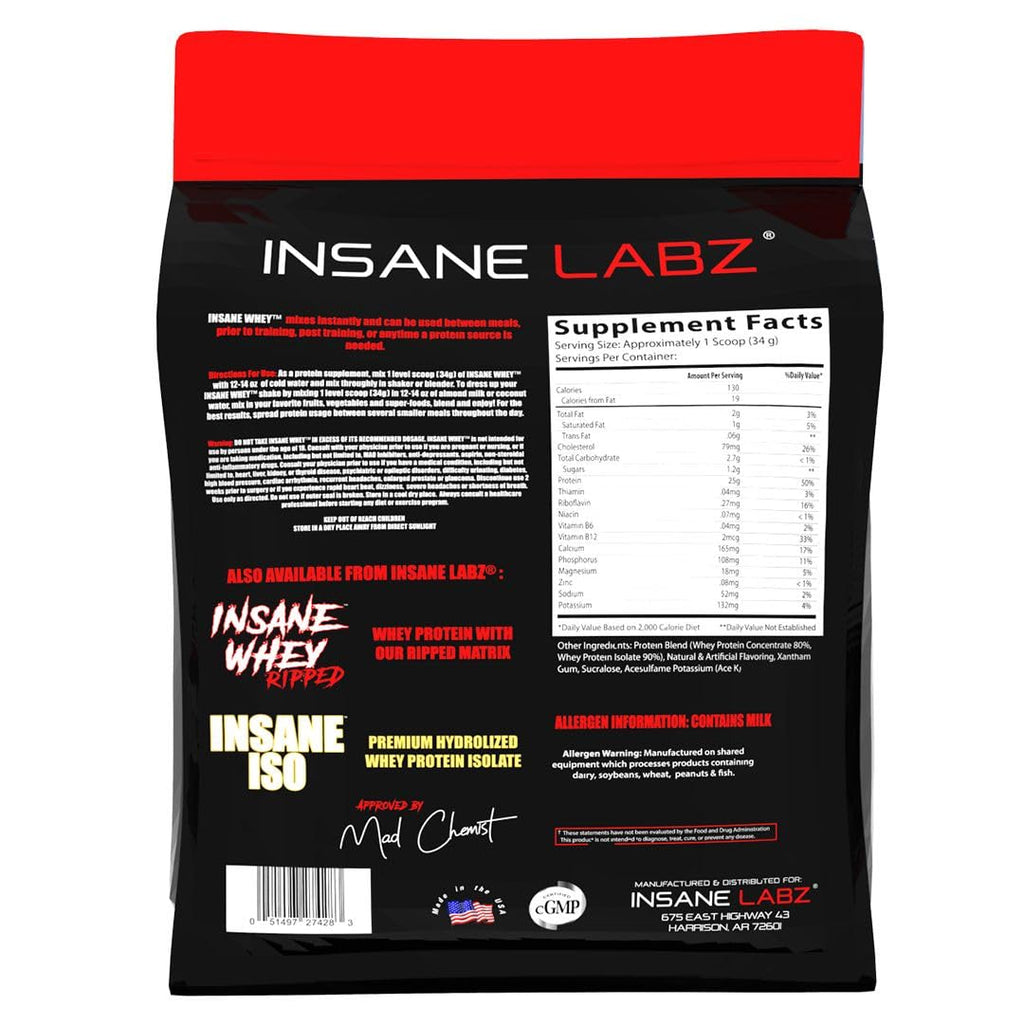 120 servings of whey protein powder