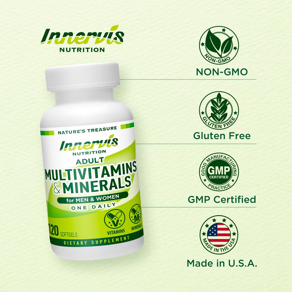 120 softgels blended vitamin & mineral supplements