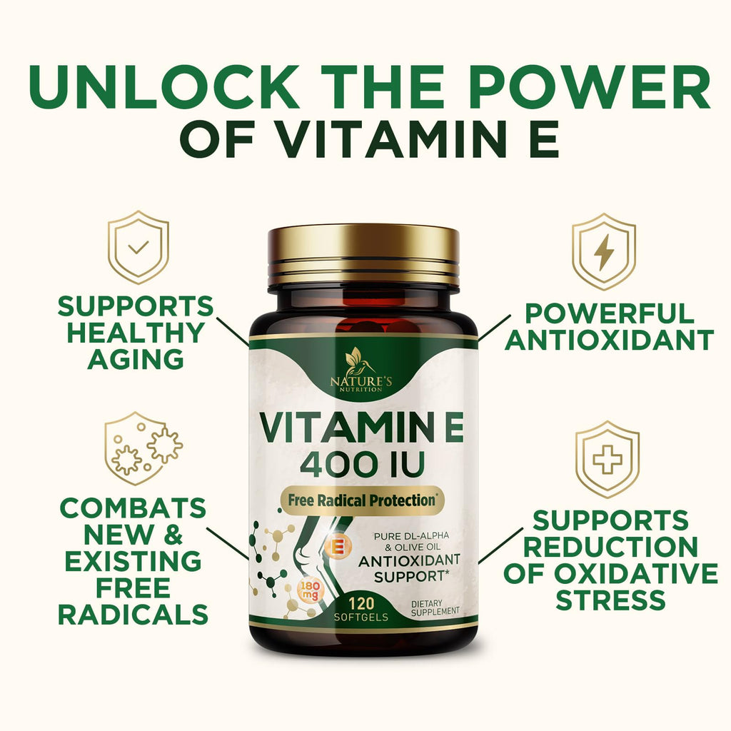 120 softgels for daily Vitamin E intake