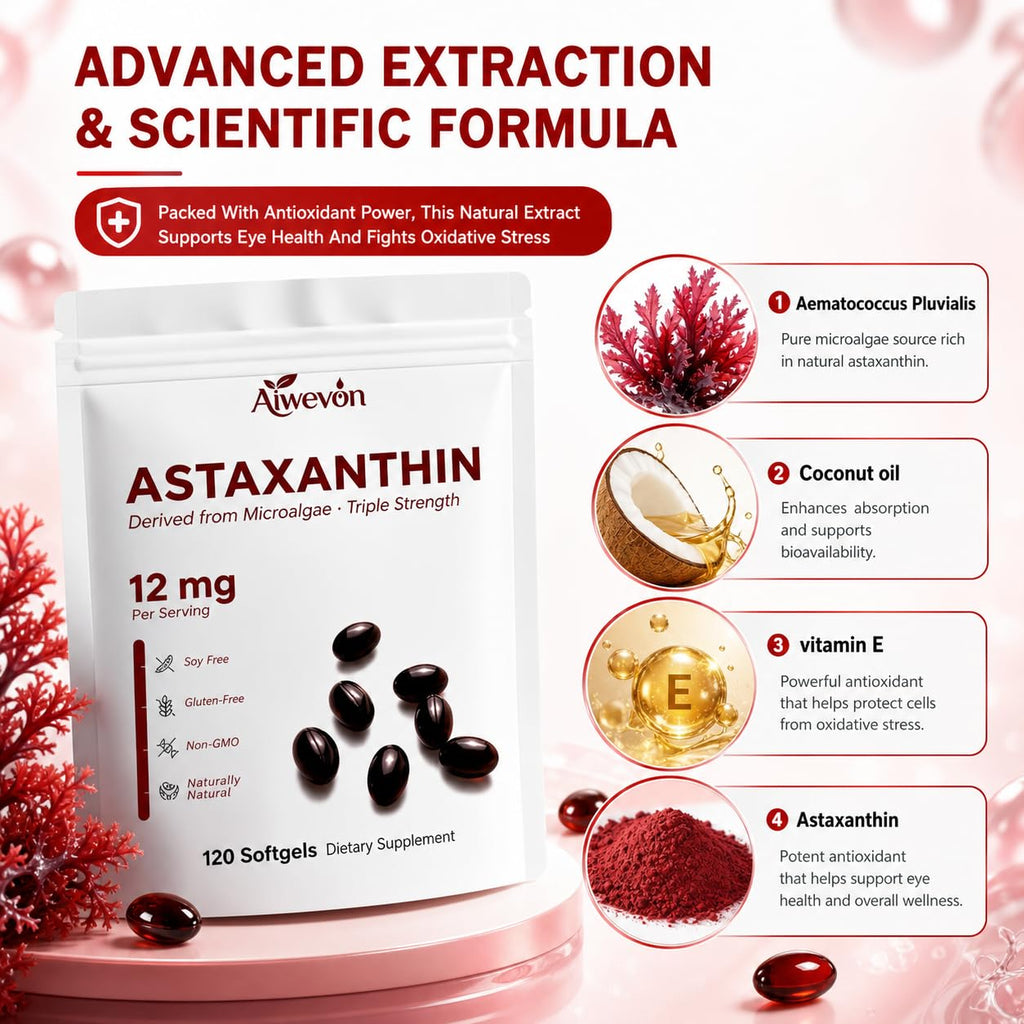 120 softgels of astaxanthin benefits