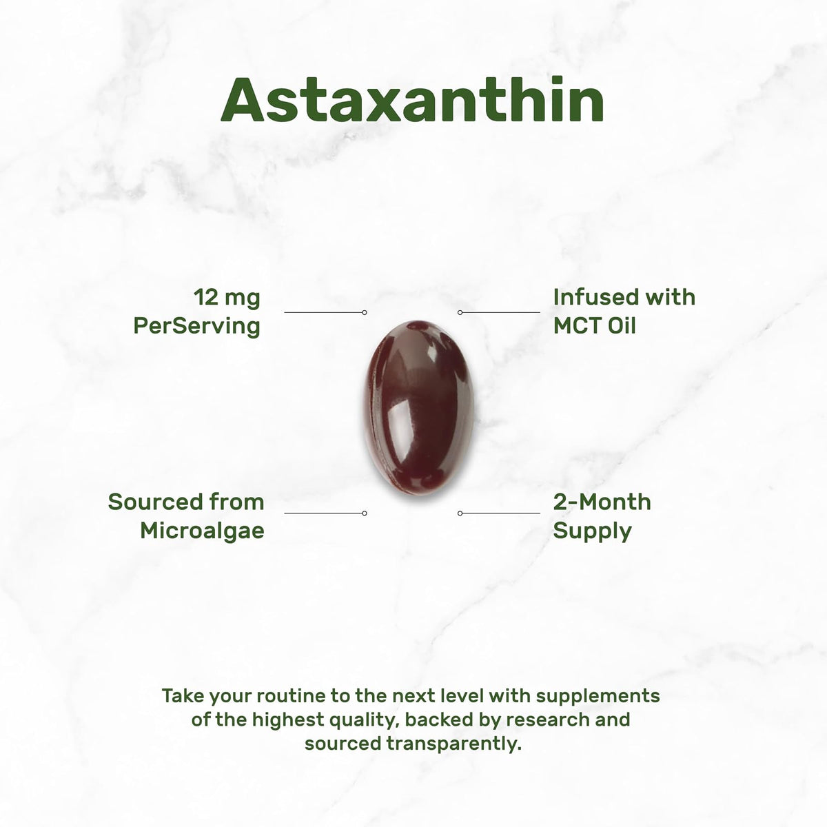 120 softgels of Astaxanthin supplement