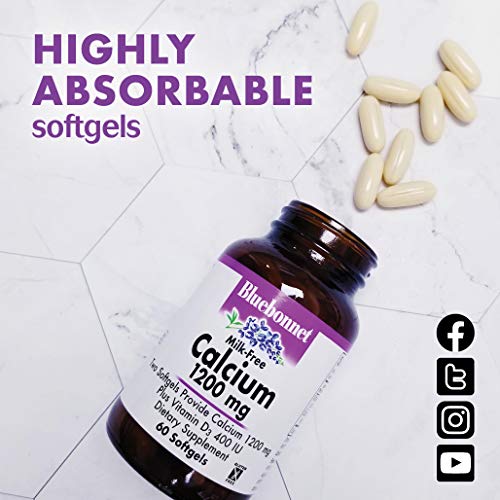 120 softgels of Bluebonnet calcium