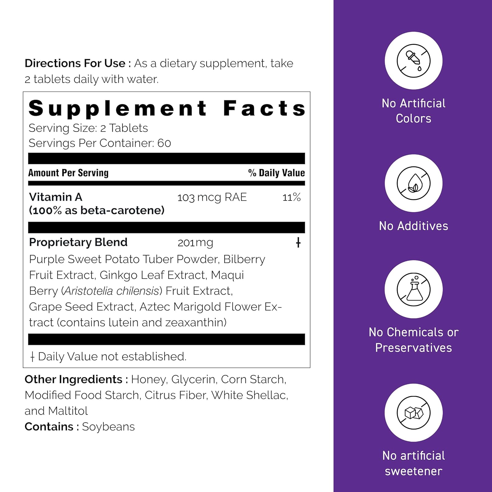 120 tablets for daily eye care