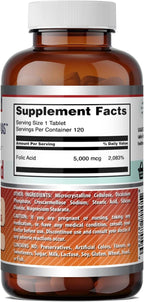120 tablets for daily nutrient intake