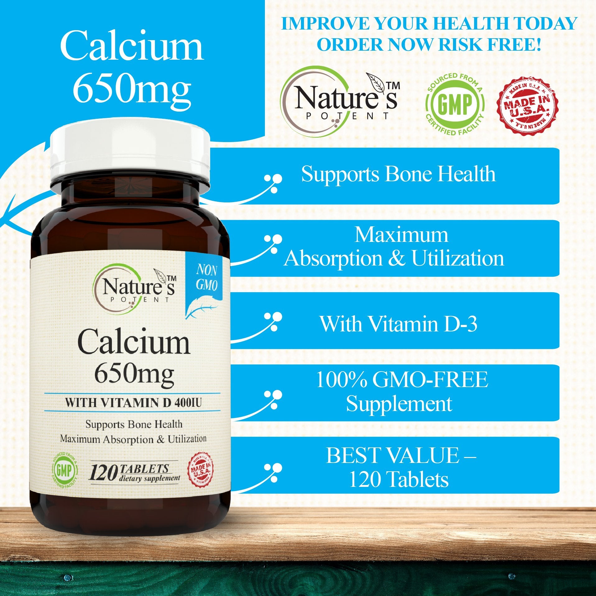 120 tablets for long-lasting calcium support