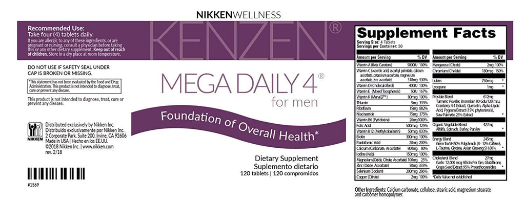 120 tablets for men's health support