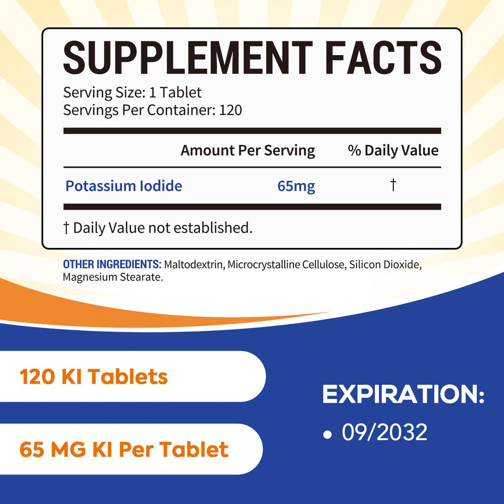 120 tablets for potassium health