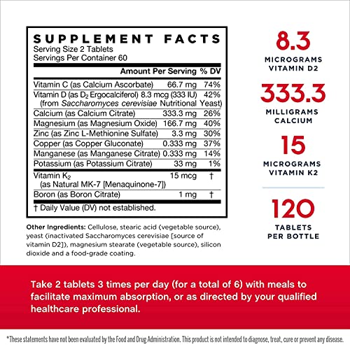 120 tablets for strong bones