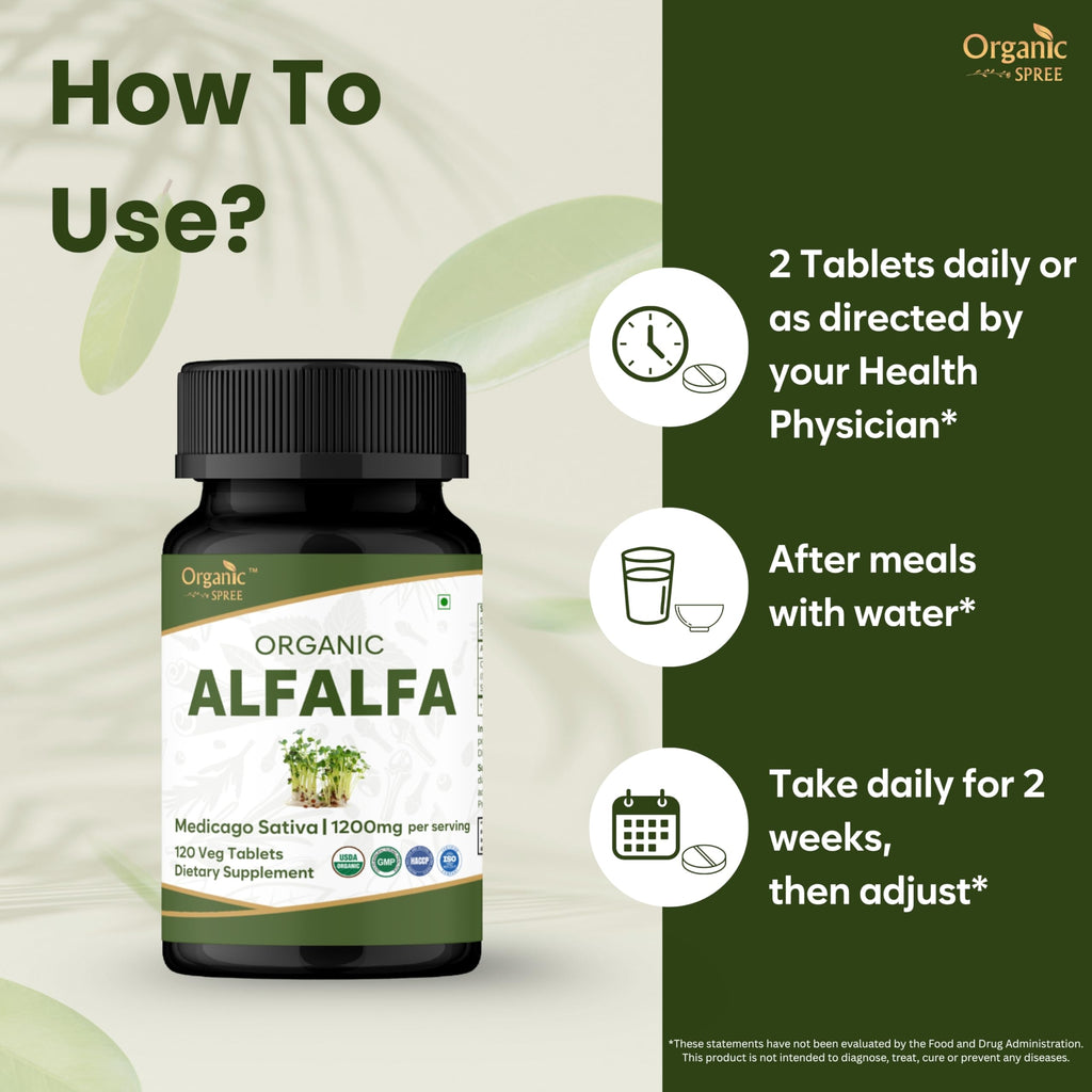 120 tablets of alfalfa complex