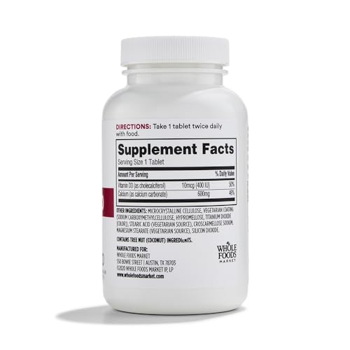 120 tablets of calcium and vitamin D
