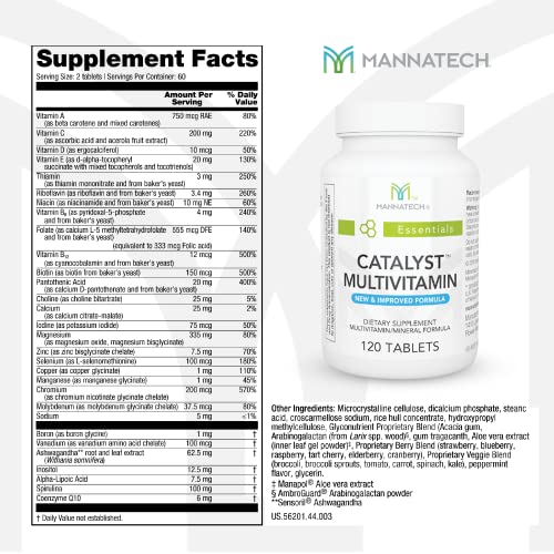 120 tablets of essential nutrients