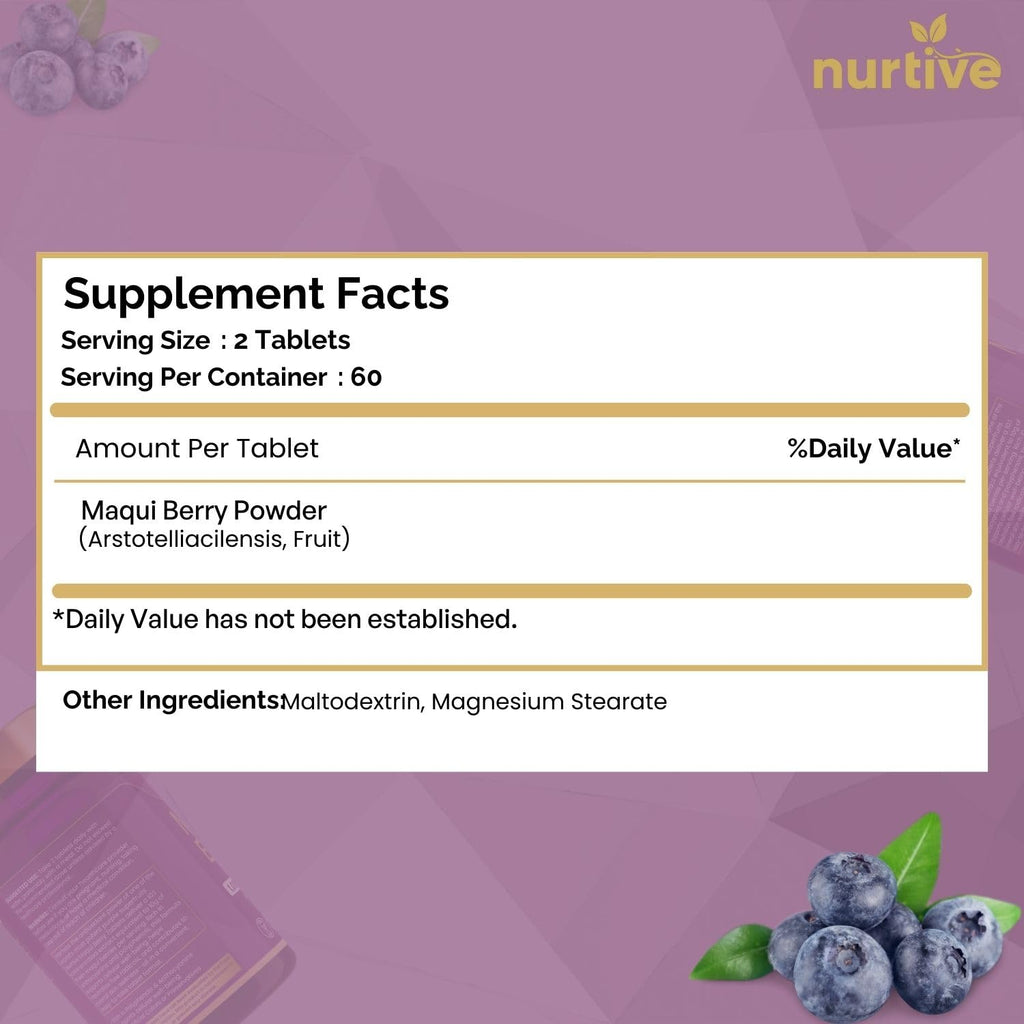 120 tablets of Maqui Berry goodness