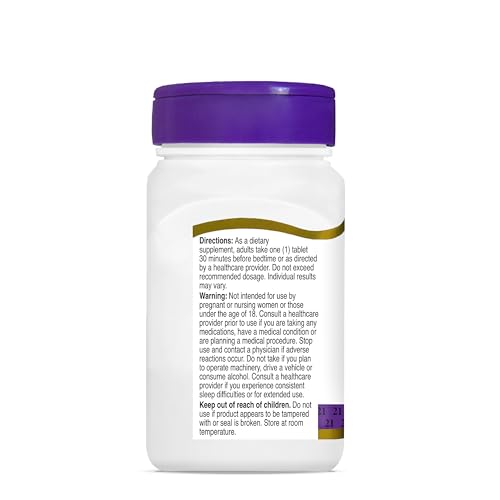 120 tablets of melatonin for relaxation