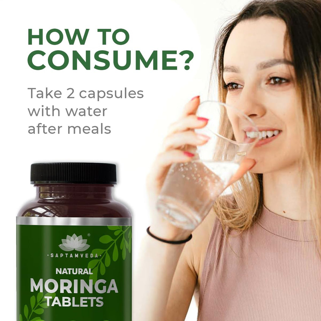 120 tablets of Moringa for convenience