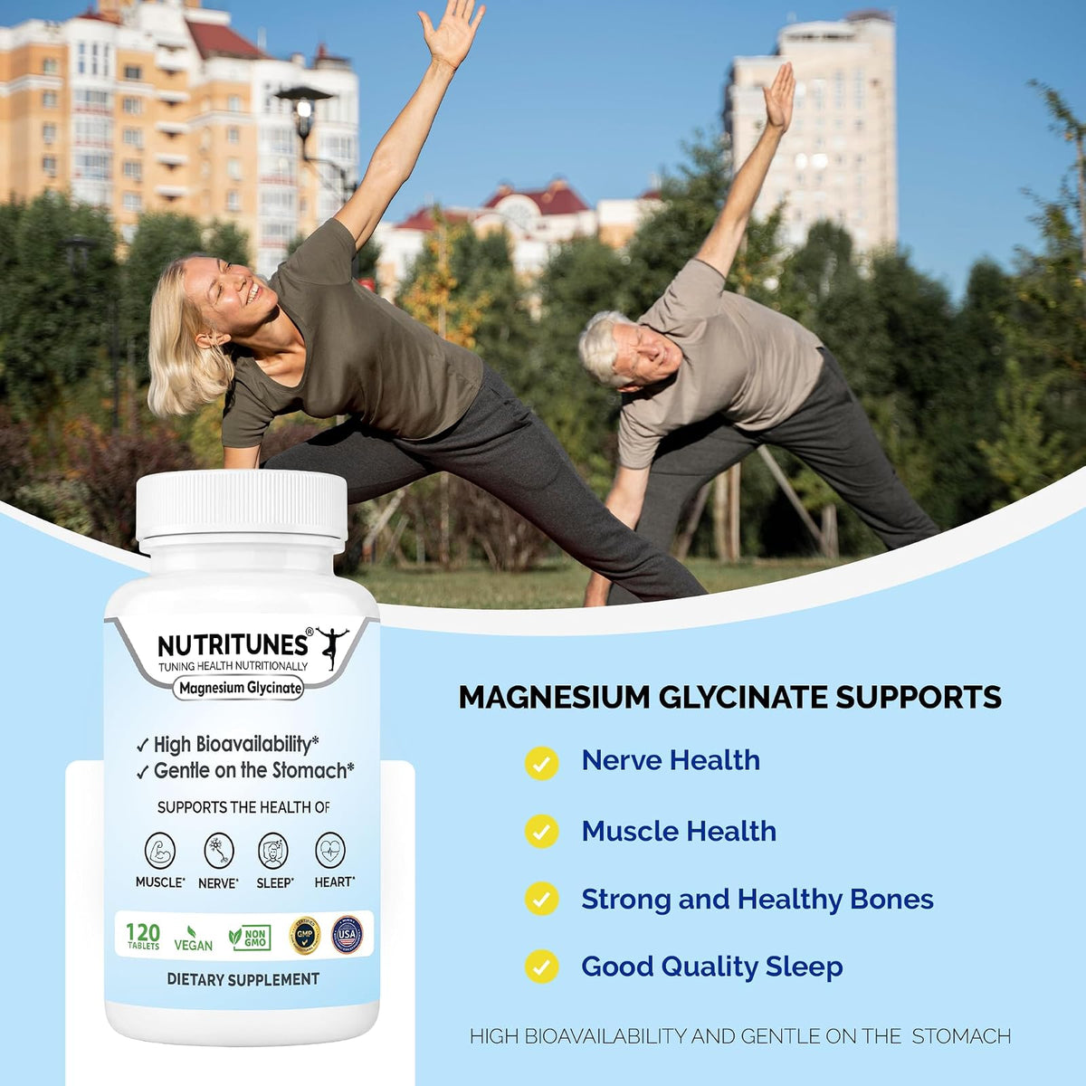 120 tablets of Nutritunes Magnesium