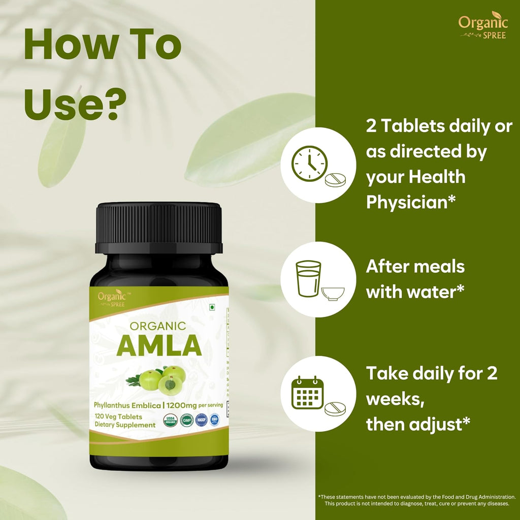 120 tablets of organic amla extract