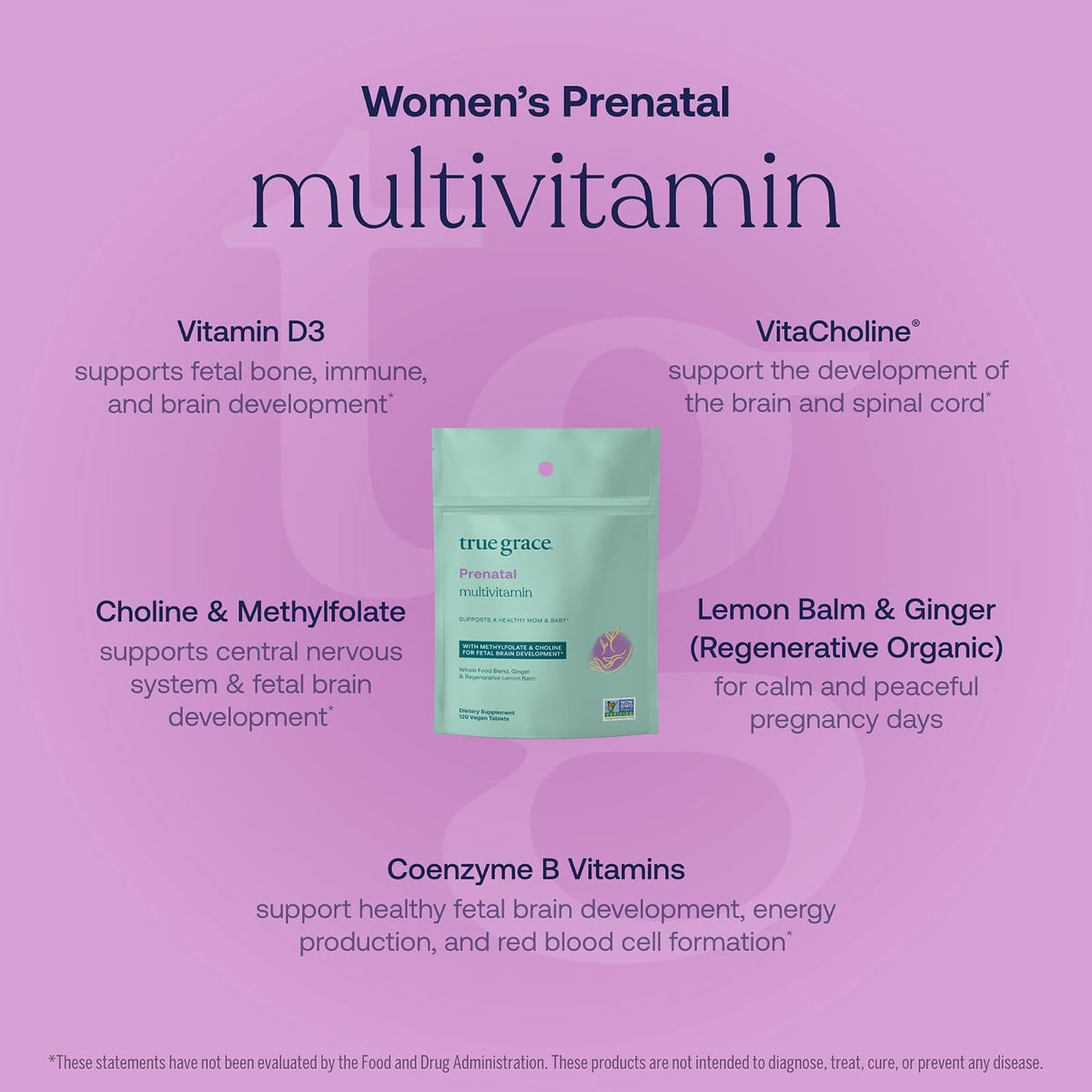 120 tablets of prenatal nutrition