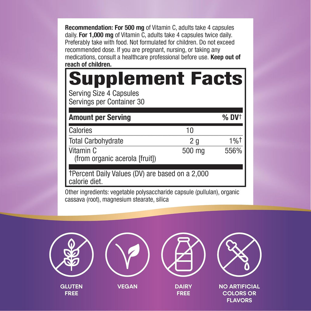 120 tablets of vitamin C