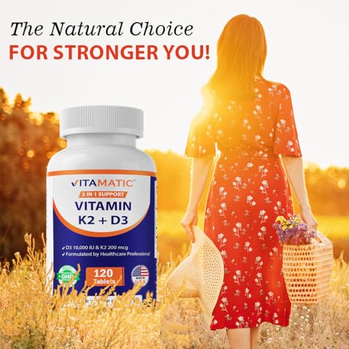 120 tablets of Vitamin D3 K2