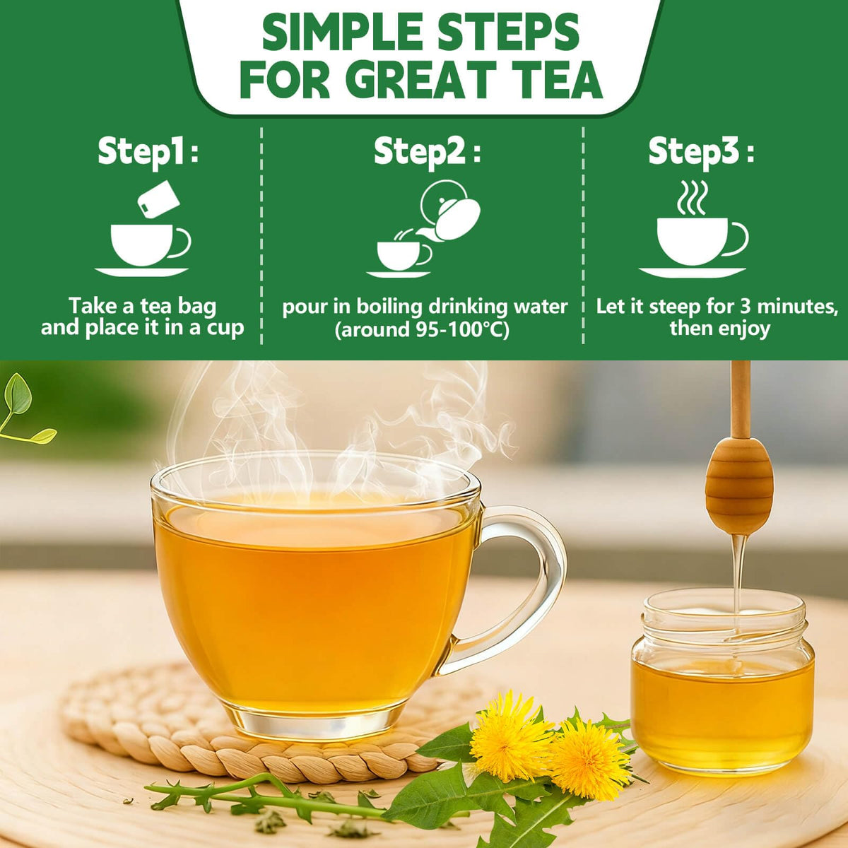 120 tea bags for daily wellness