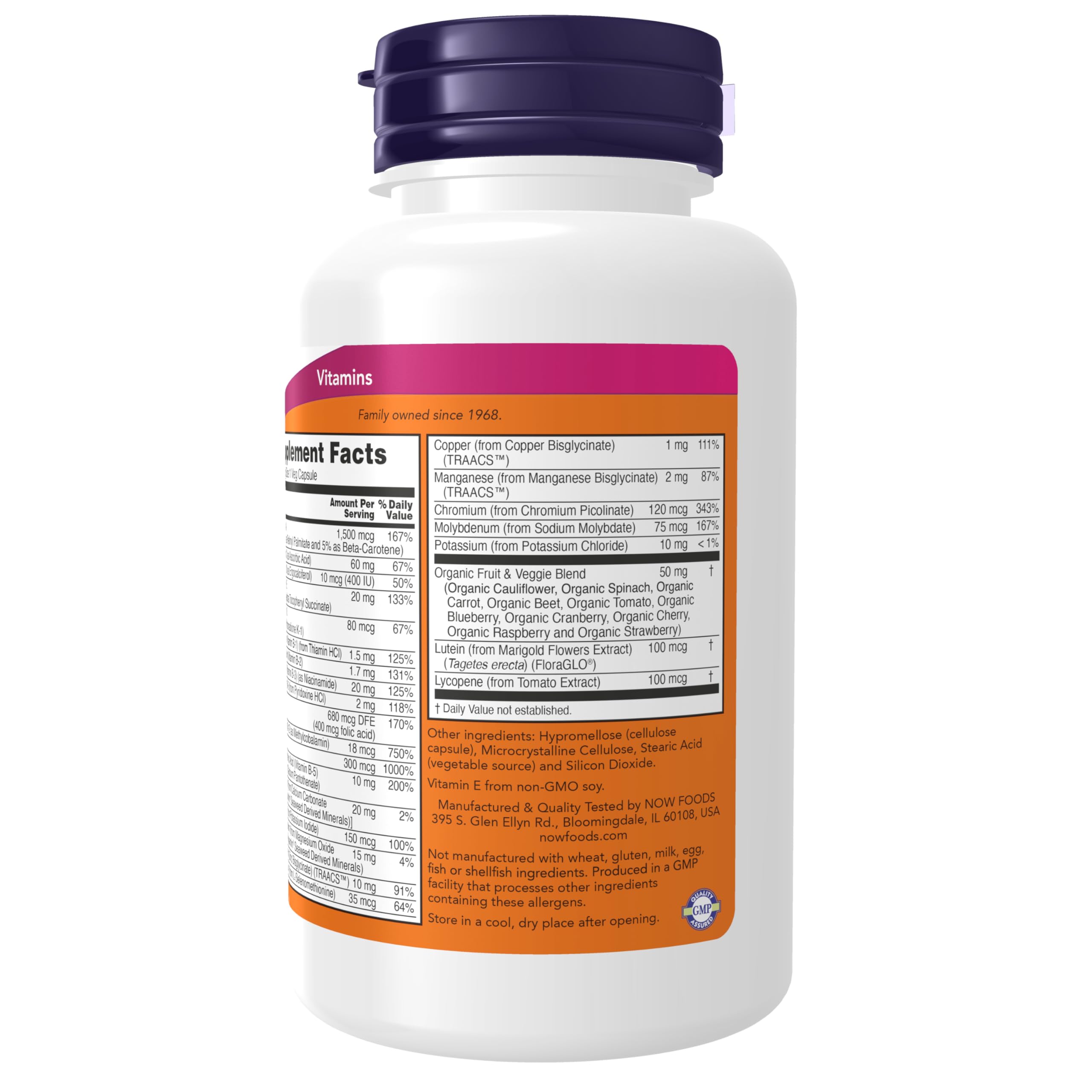 120 veg capsules for optimal nutrition