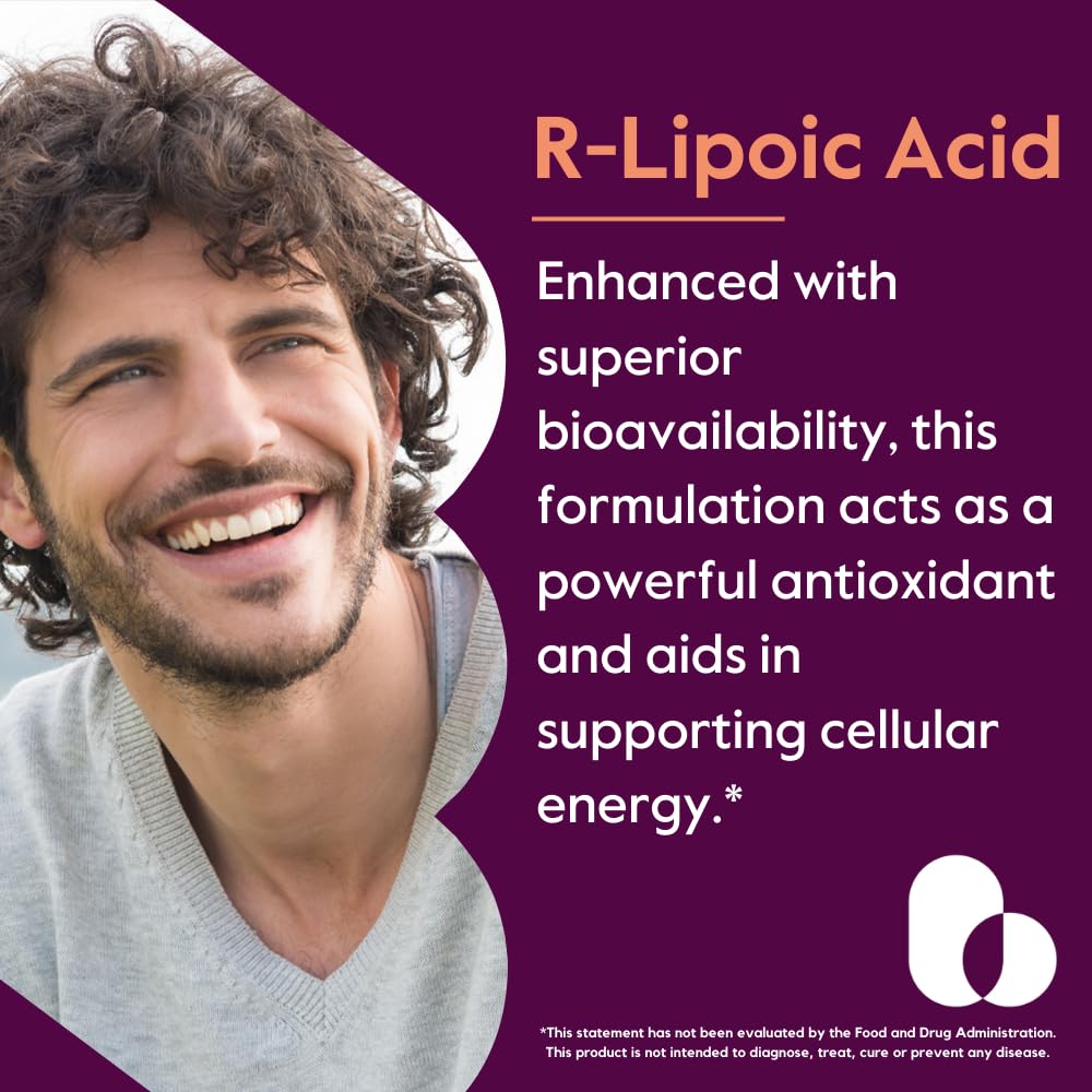 120 vegan capsules of R-Lipoic Acid
