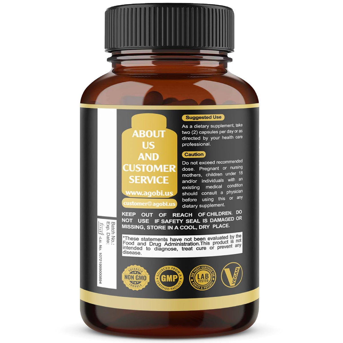 120 vegan capsules of saw palmetto