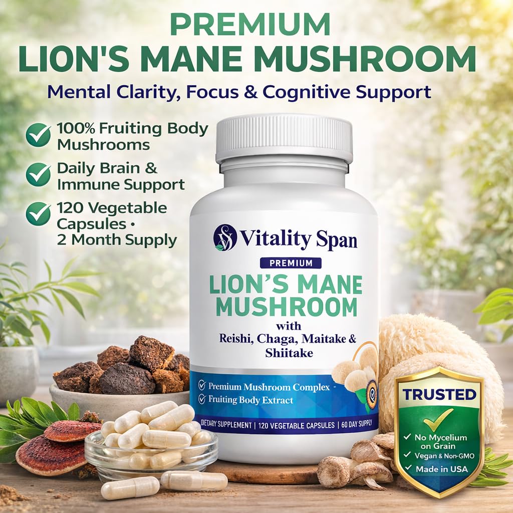 120 vegan lion's mane capsules