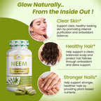 120 vegan neem capsules for daily use