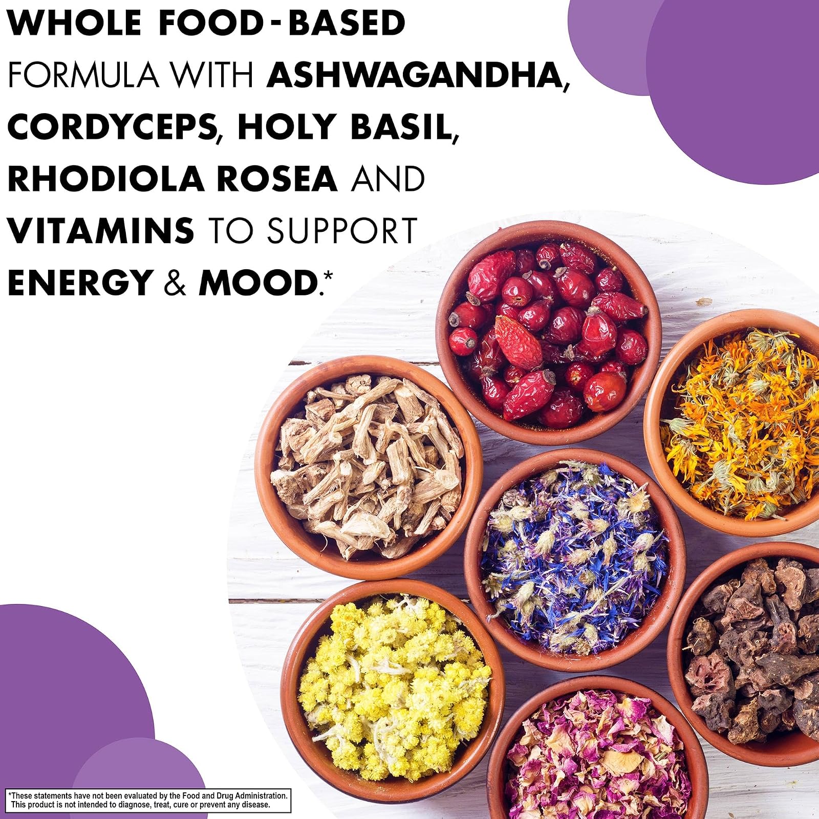 120 vegetable capsules for energy