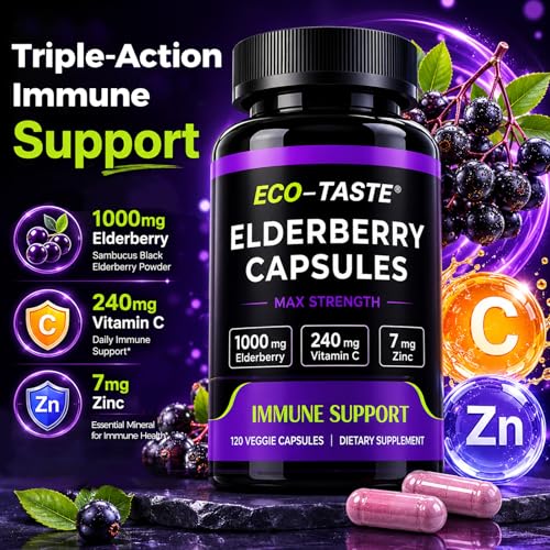 120 veggie caps of elderberry extract