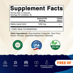 1200 mg alpha lipoic acid capsules