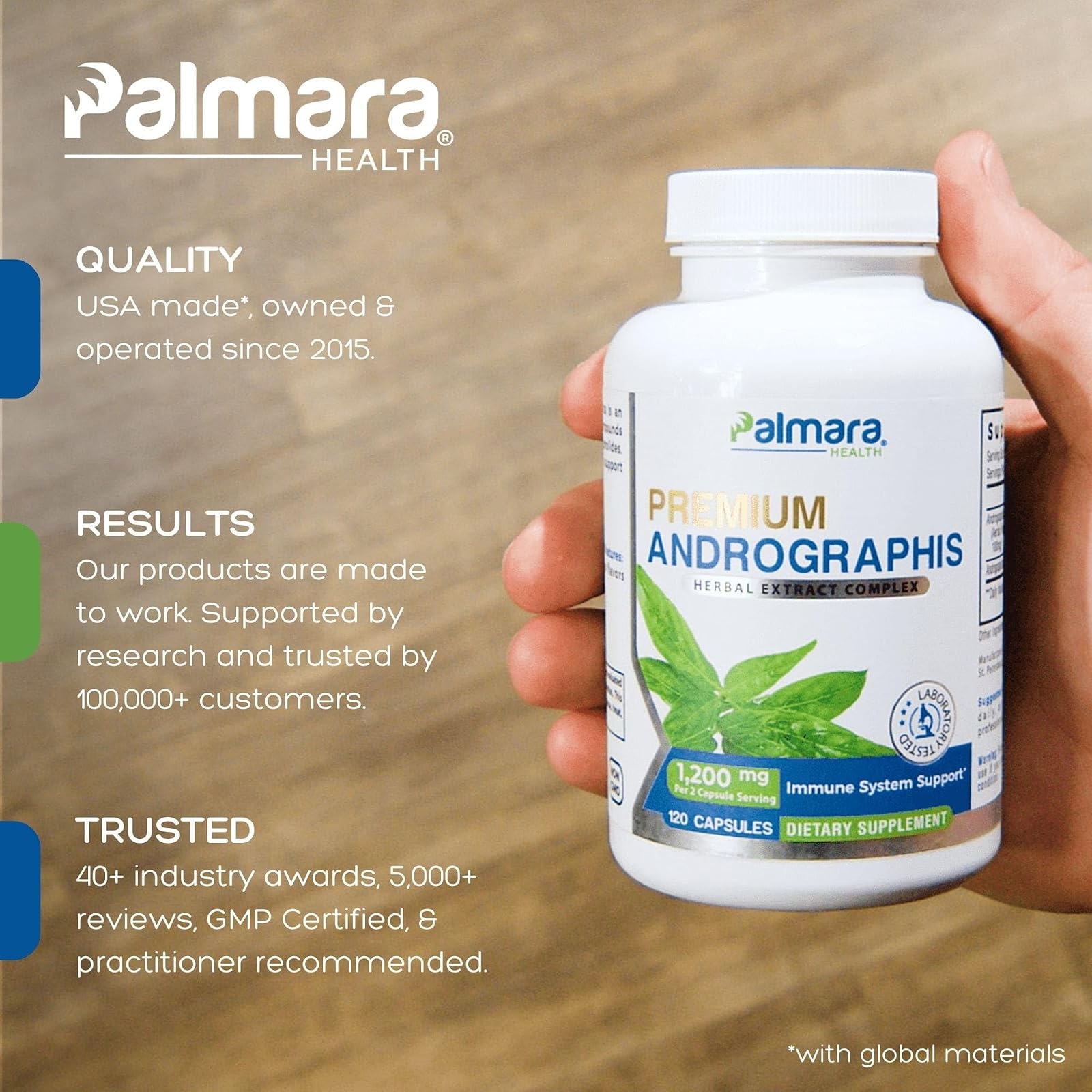1200 mg Andrographis capsules for immunity