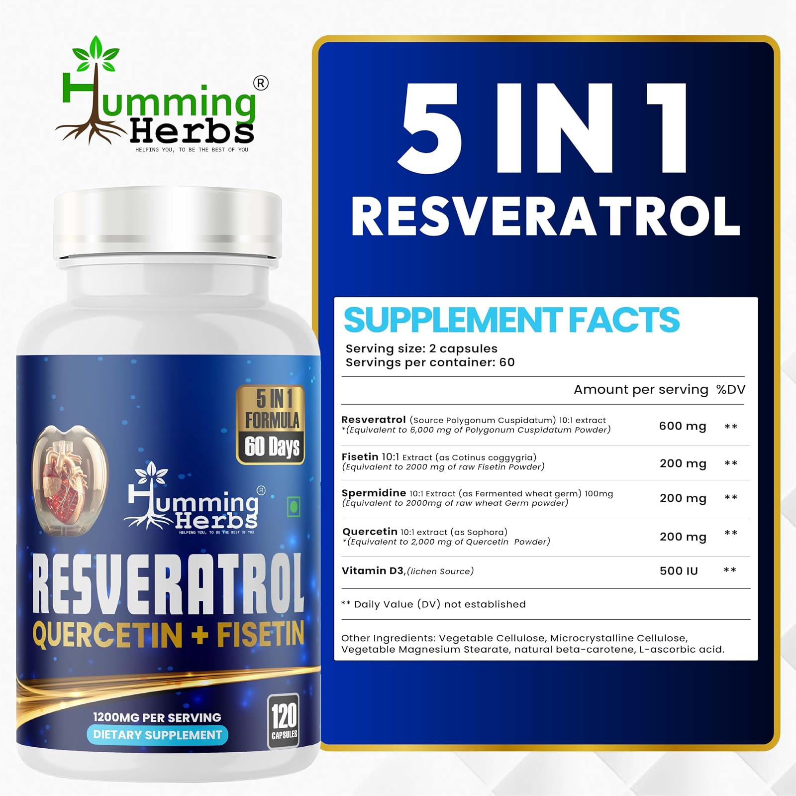 1200 mg antioxidant supplement capsules