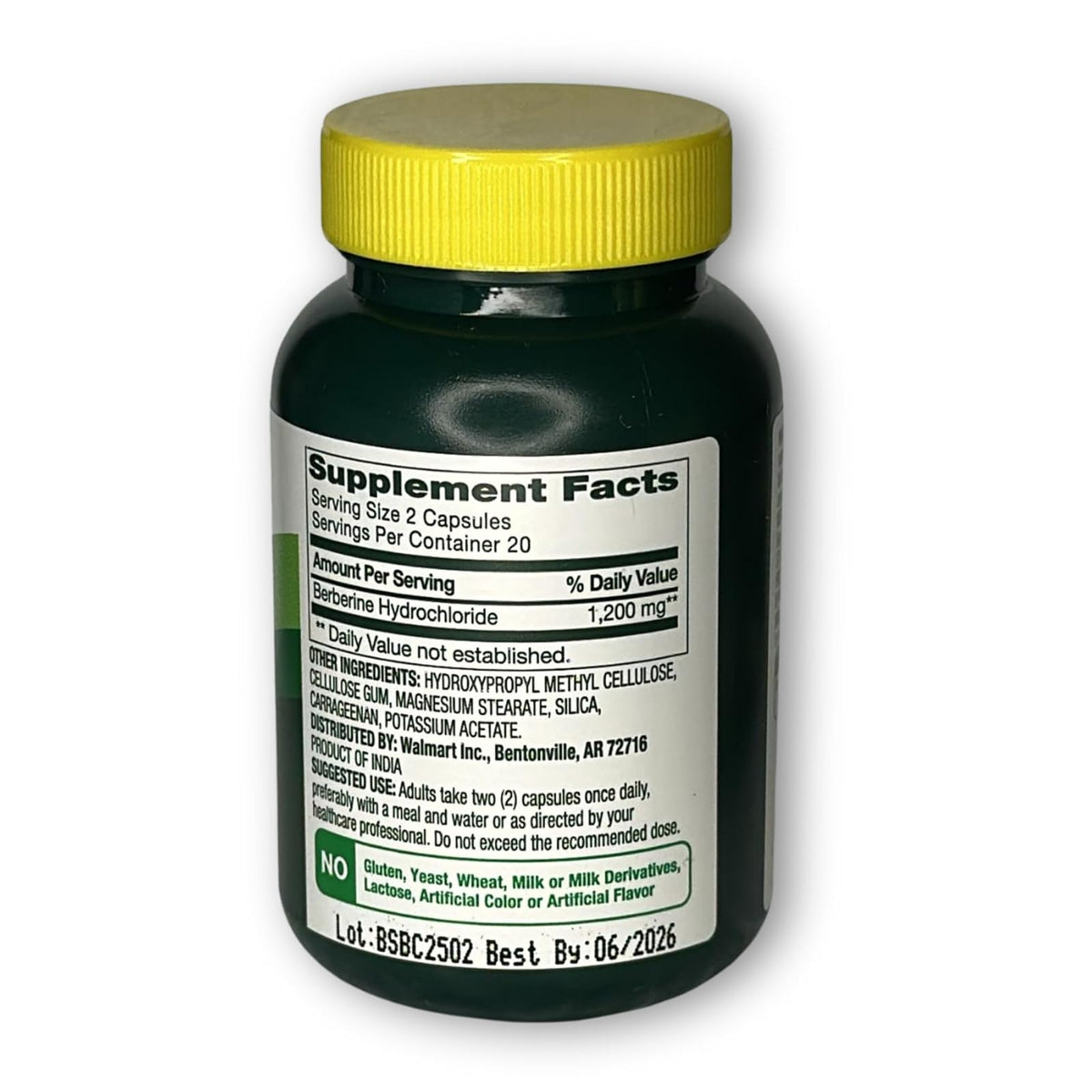 1200 mg berberine for digestive health
