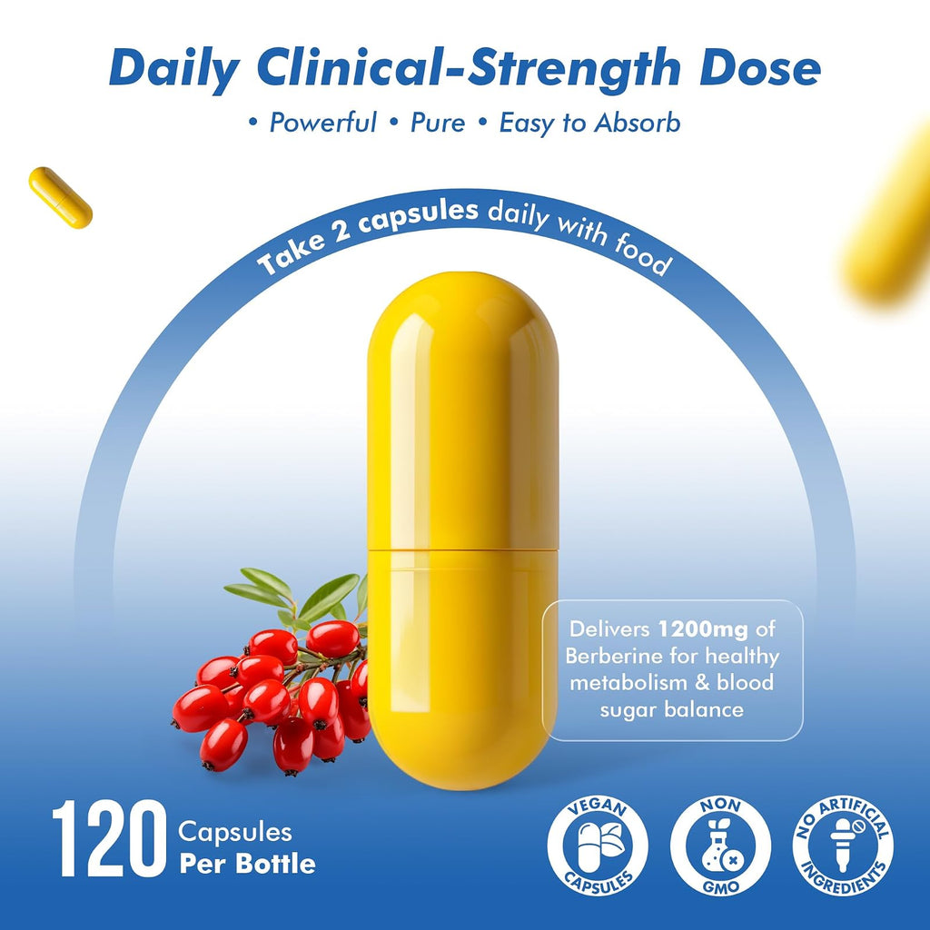 1200 mg berberine for health