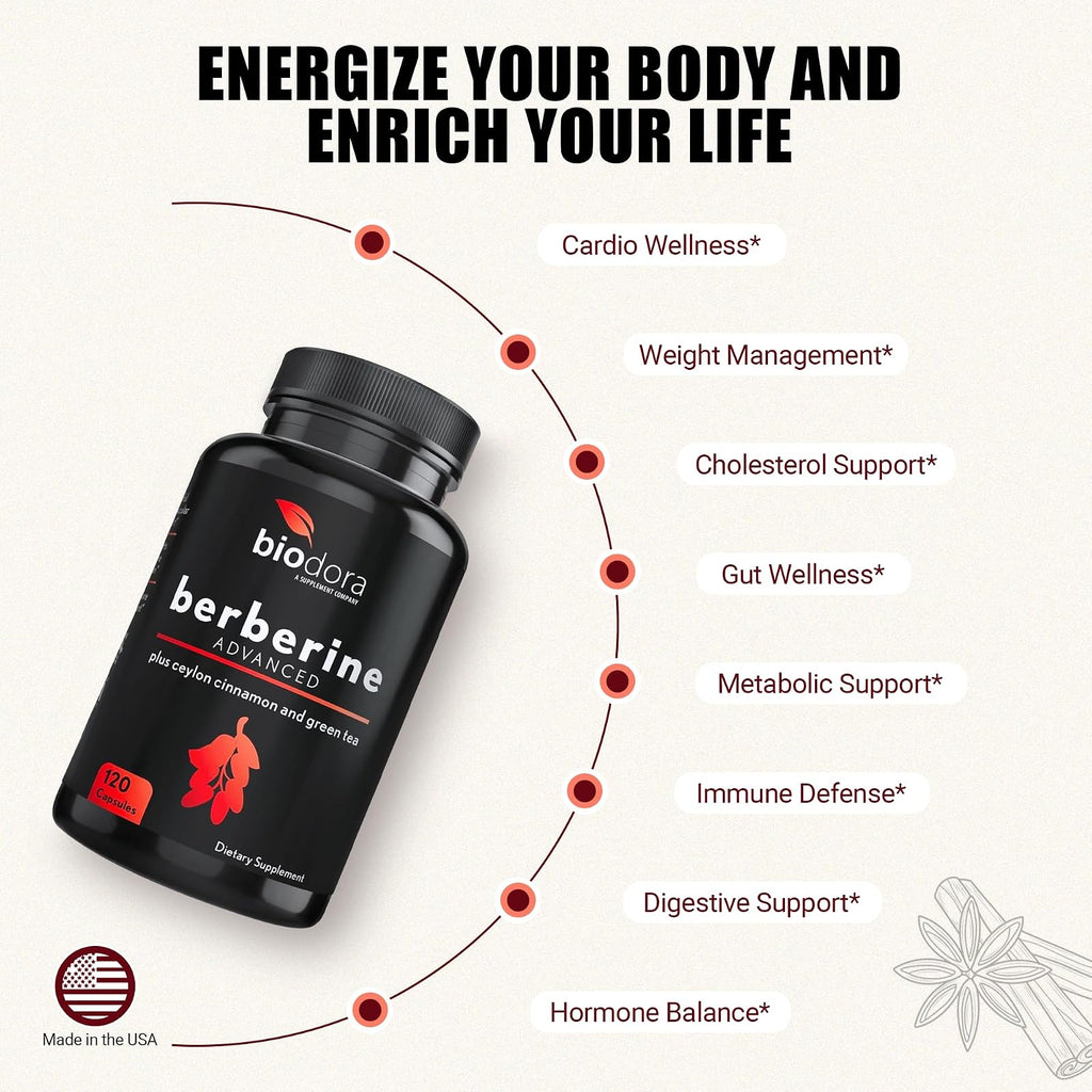 1200 mg berberine for wellness support